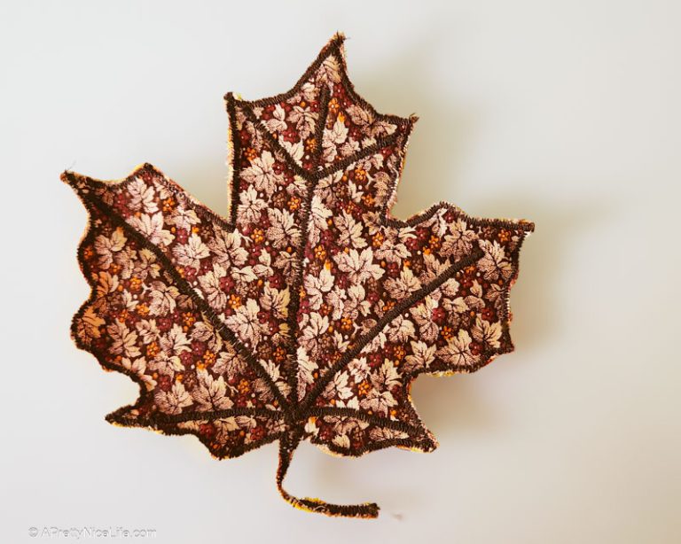 Fall Leaf Coaster Sewing Pattern - A Pretty Nice Life