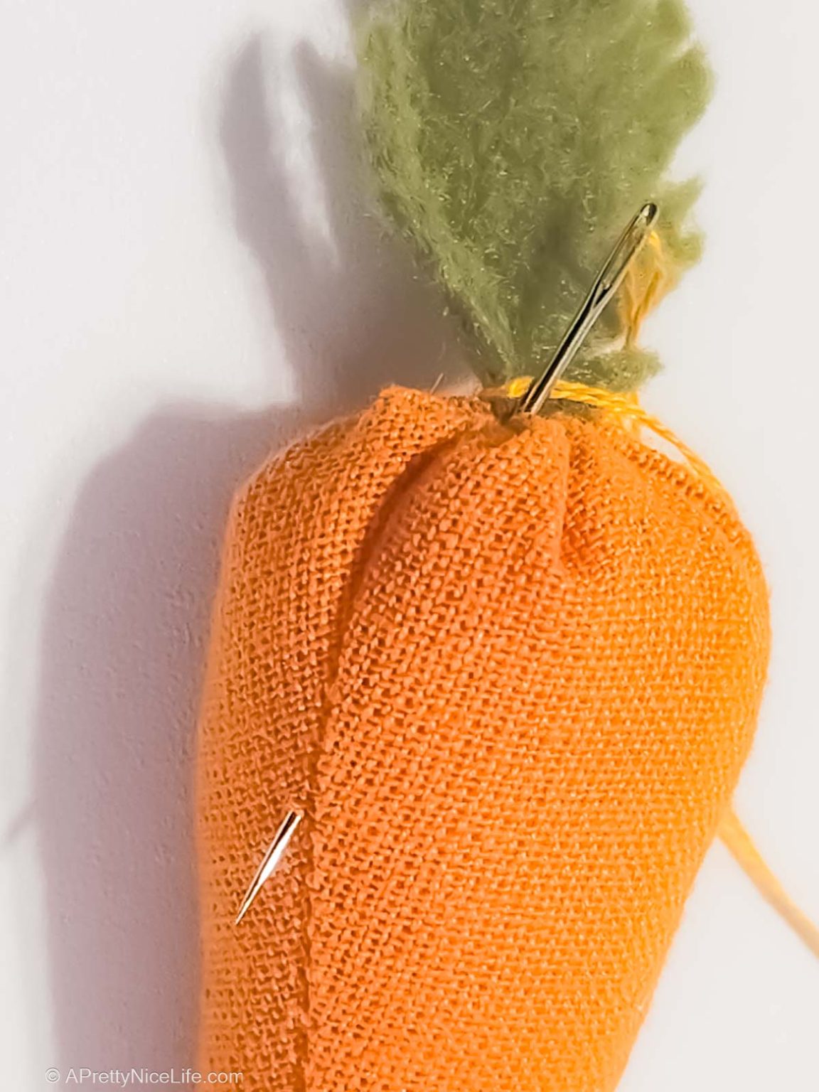 Cute Spring Craft | DIY Fabric Carrot Pattern - A Pretty Nice Life